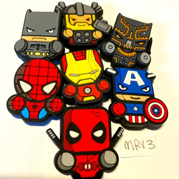Accessories | Marvel Characters Crocs Shoes Charms New Set Caption ...